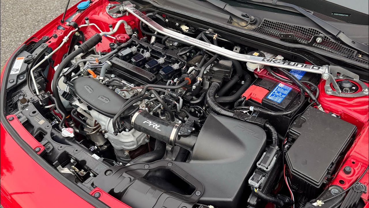 Installing a PRL High Volume Intake on my 2022 Honda Civic Si - YouTube