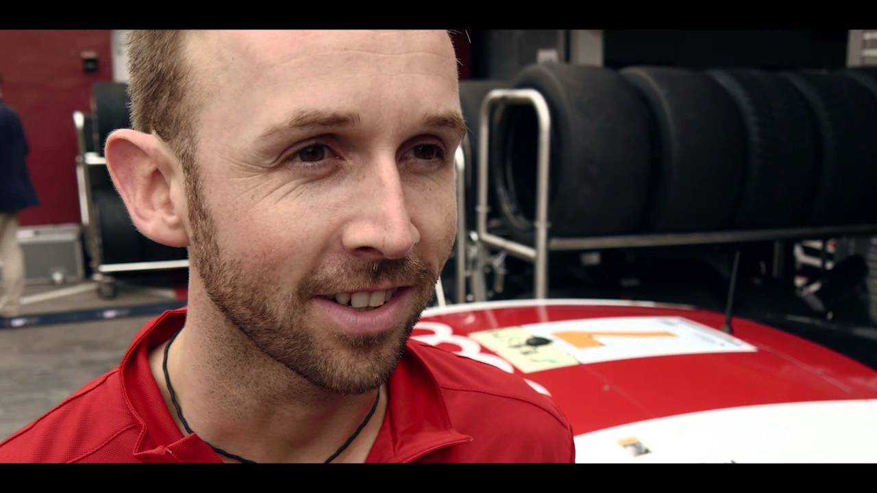 2015 GP Macau // interview with Rene Rast driving new Audi R8 LMS car ...