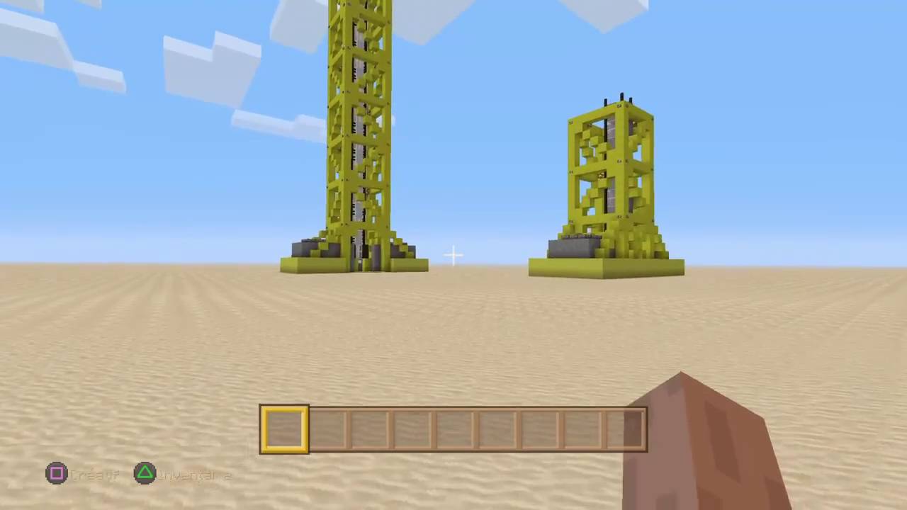 Minecraft : TUTO comment construire une Grue de chantier #2 - YouTube