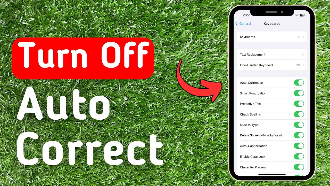 How To Turn Off Autocorrect In Iphone - YouTube