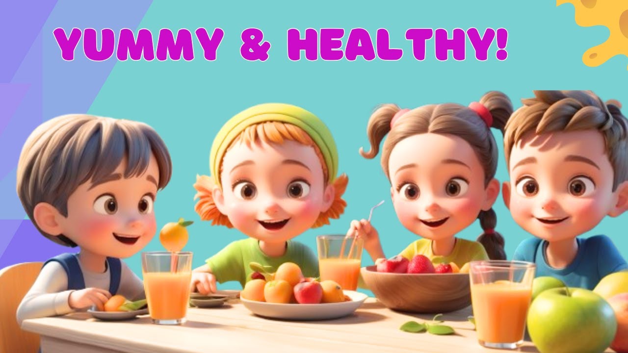 🥕🍎 Joyful Healthy Food Song for Kids 🥦 Fun Kids Song About Eating Right ...