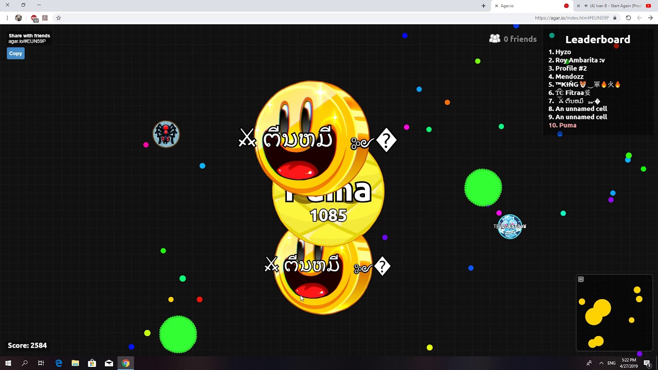 agar io pro - YouTube