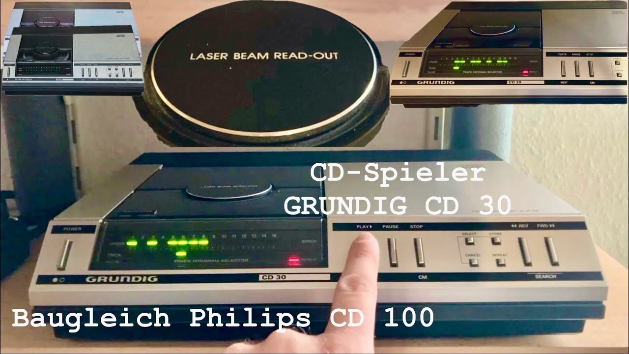 Grundig CD 30 - (Philips CD 100) - CD-Spieler 1. Generation Bj. 1983 ...