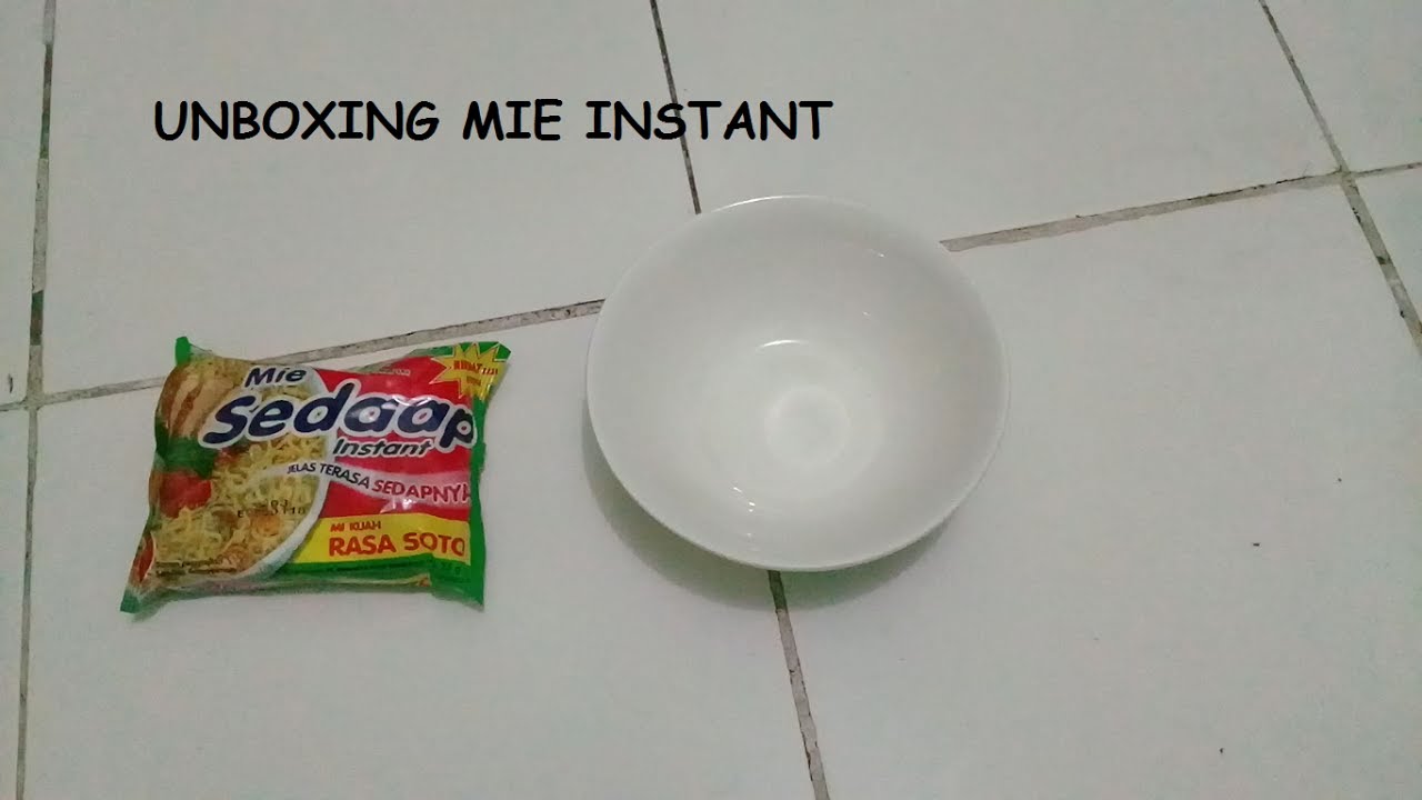 Unboxing MIE INSTANT Mie Sedap Rasa Soto :v - YouTube