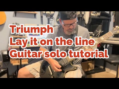 Lay it on the line-guitar solo tutorial-Triumph-Rik Emmett - YouTube