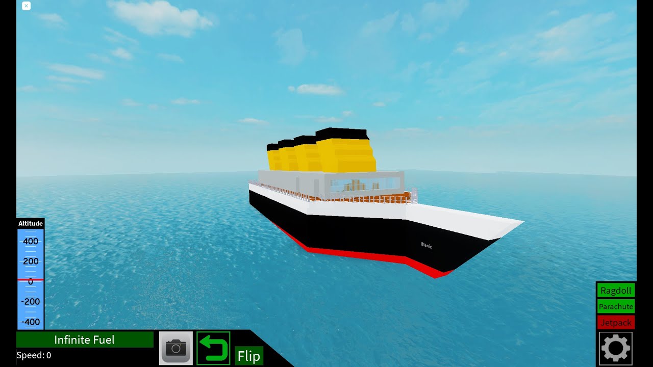 Roblox with cam's roblox crazy plane titanic - YouTube