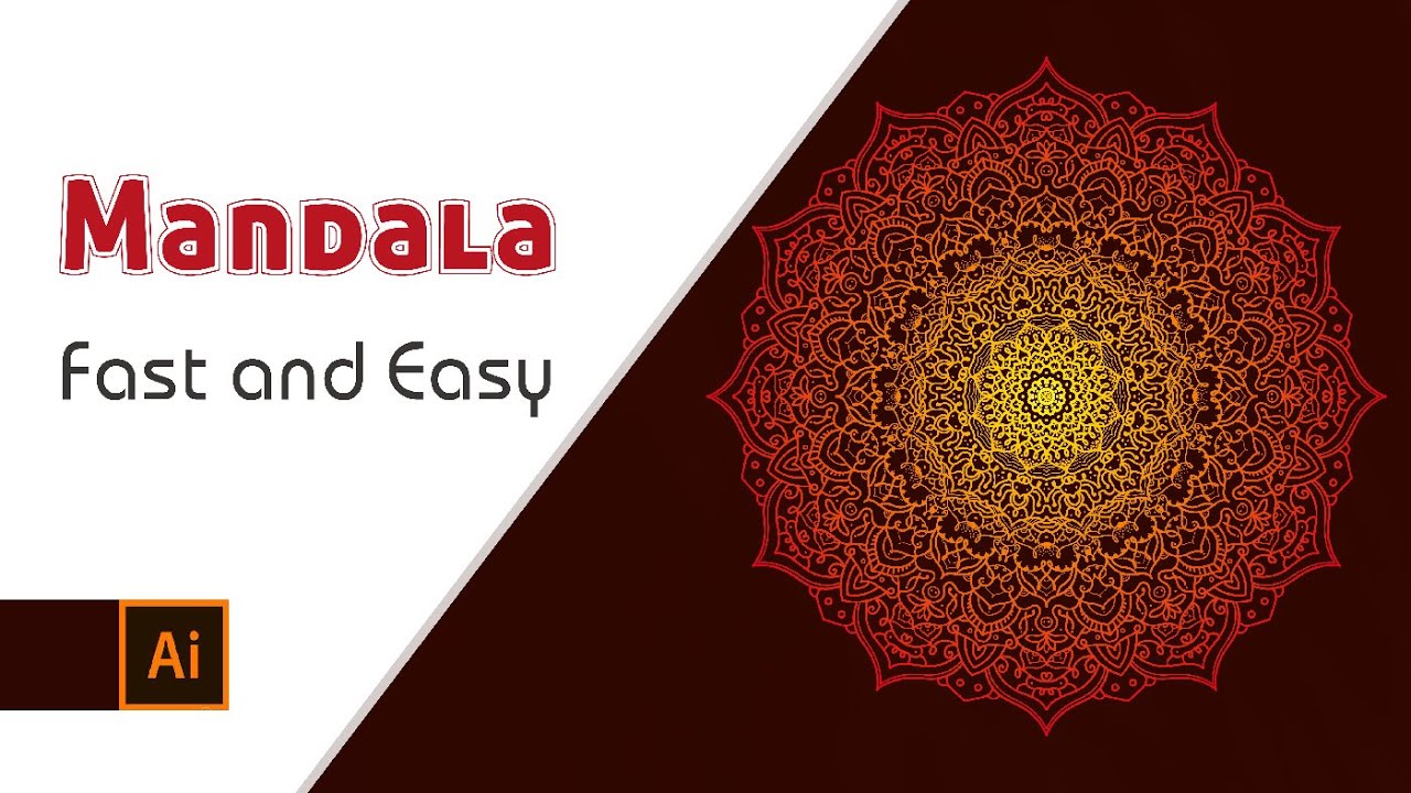 How to create a Mandala fast and easy | Adobe Illustrator - YouTube