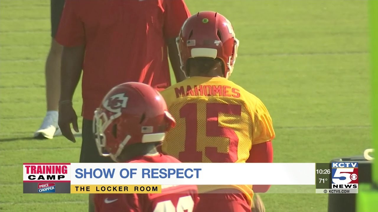 Chiefs show each other respect during training camp - YouTube