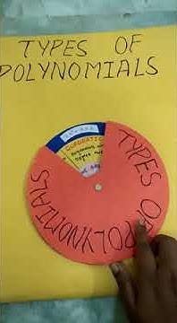 TLM and Model of Maths teaching, working model, Types of Polynomials# ...