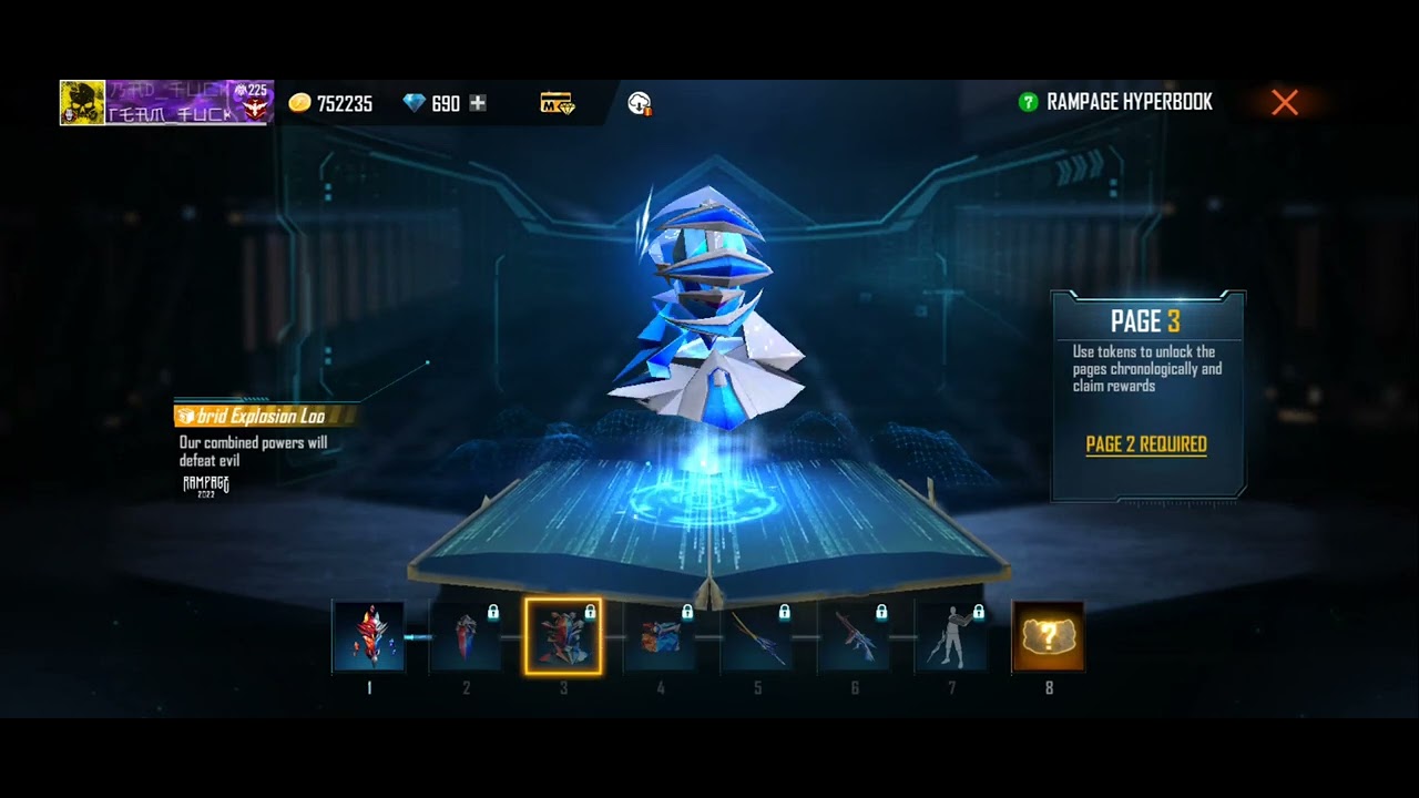 RAMPAGE EVENT OF FF HYPER BOOK 💥🔥 EVENT IN FREE FIRE NEW🥵🥶 EVENT HOW TO ...