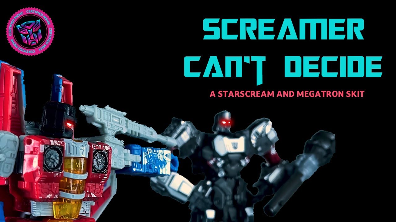 Screamer Can't Decide: Starscream and Megatron Transformers Stop Motion ...