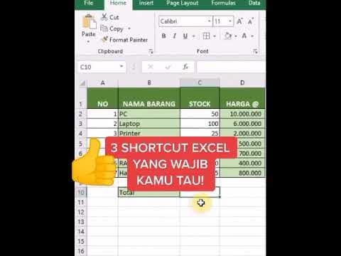 Excel Shortcut (sum, add row and column) - YouTube