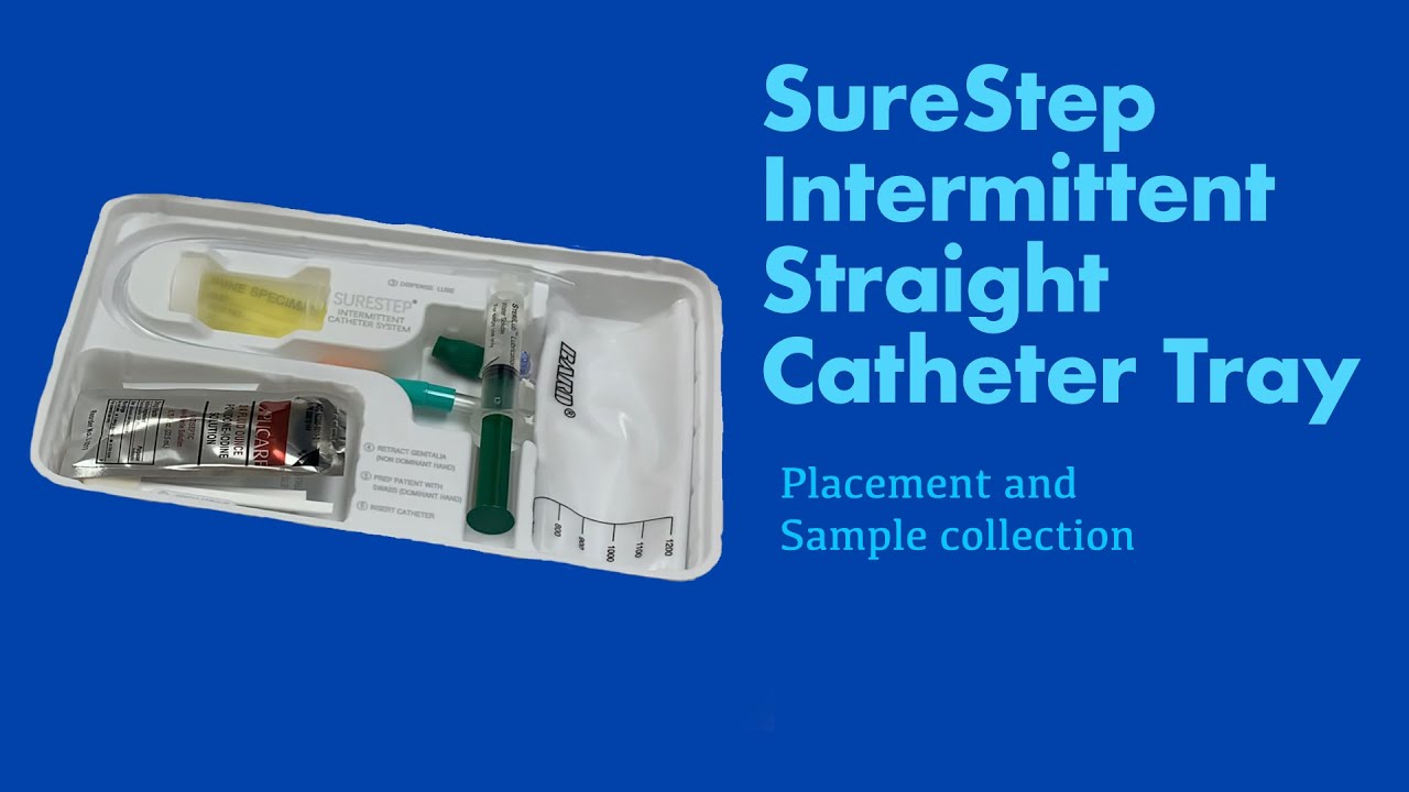 SureStep Straight Catheter Tray - YouTube