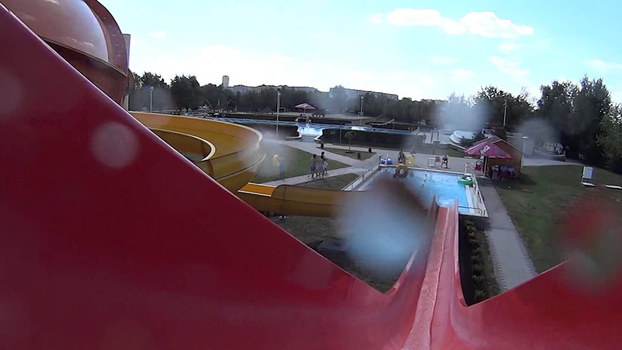 Red Water Slide - YouTube
