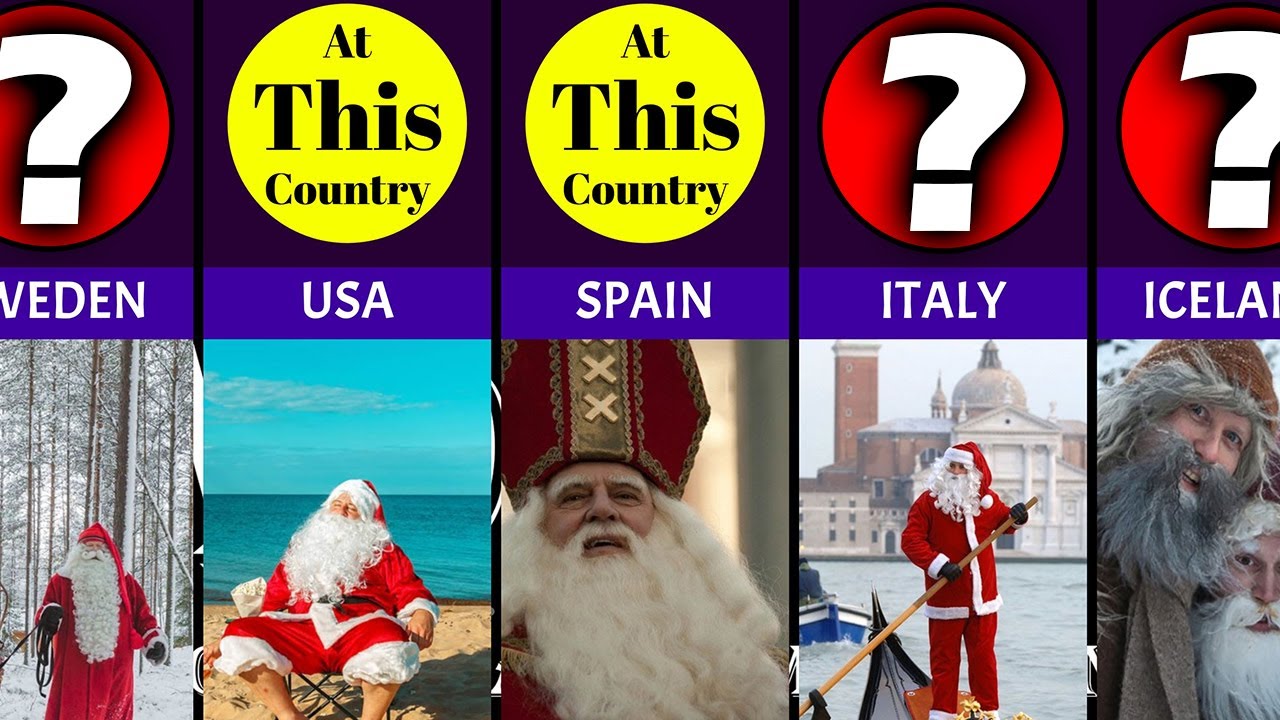 What Santa Claus look like in Different Countries - YouTube