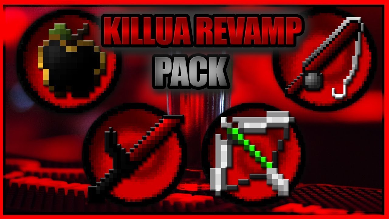 Minecraft PvP Texture Pack l Red Killua Revamp [1.7/1.8] ★ - YouTube