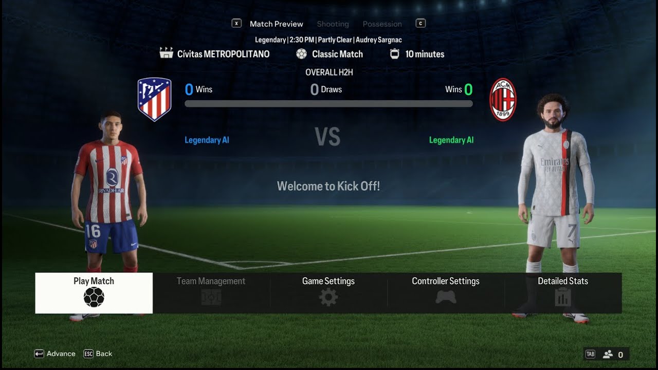 EA SPORTS FC 24 - Atletico Madrid vs AC Milan [4K 60FPS] - YouTube