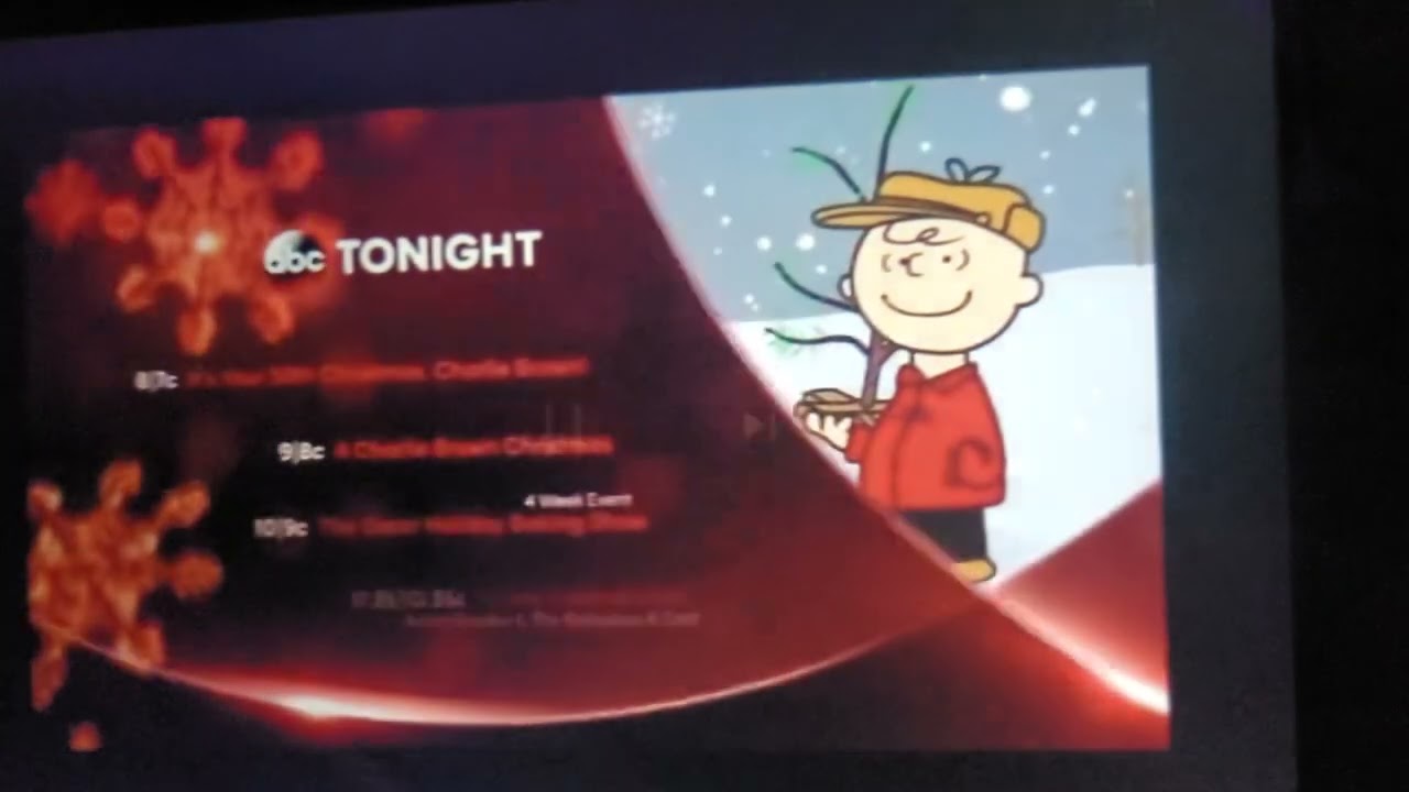 ABC Tonight Schedule For It s Your 50th Christmas Charlie Brown ABC Tonight Schedule For It s Your 50th Christmas Charlie Brown