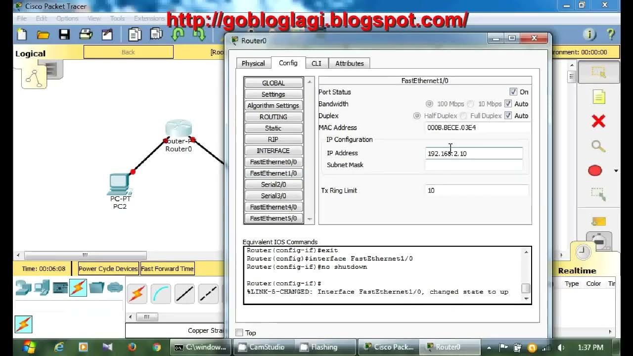 Router configuration step by step - Cisco Packet Tracer basic#configuration #fiber - YouTube