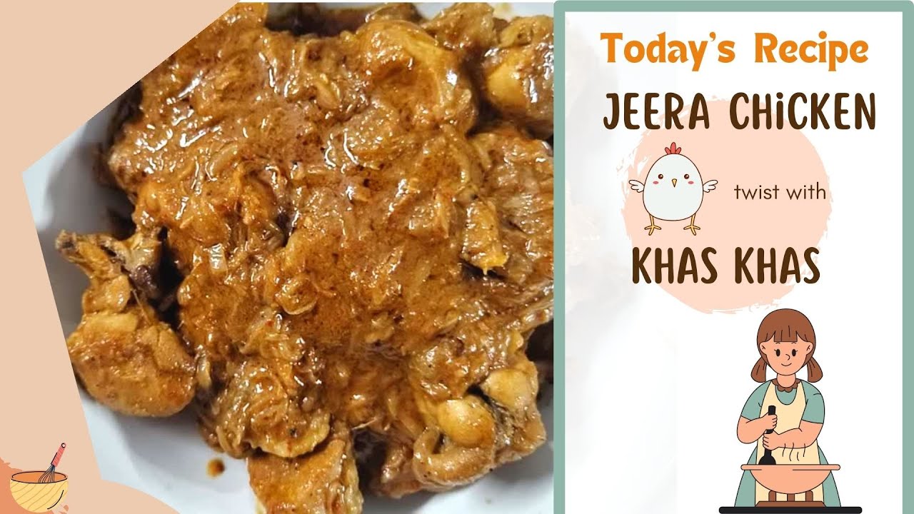 Jeera Chicken with Khas Khas | খস খস দিয়ে জিরা চিকেন | Chicken Recipe ...