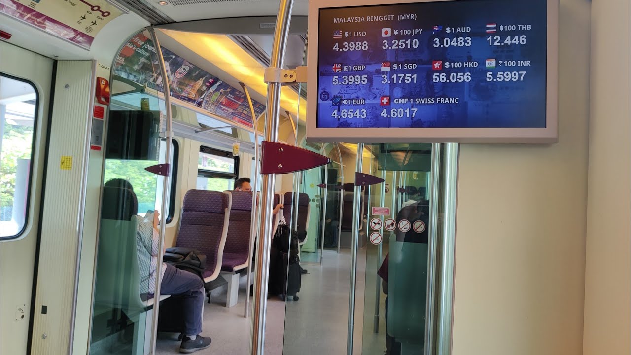 Taking KLIA Express/Transit Train from KL Sentral to KLIA2 - YouTube