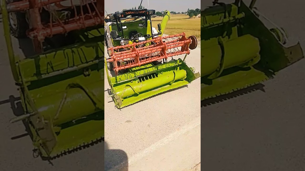 Home made combine - YouTube