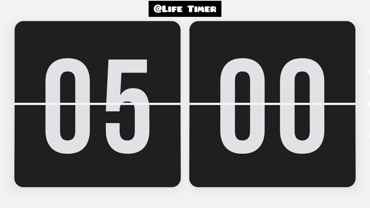 5 Minute Flip Timer for Focus | Ticking Clock Sound #timer - YouTube