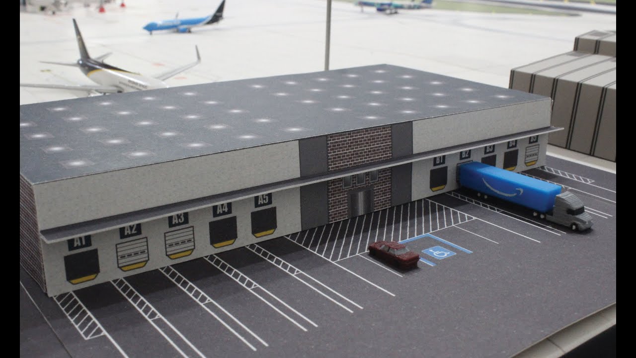 How to build a 1:400 scale Model Airport Terminal Cargo Complex #3 ...