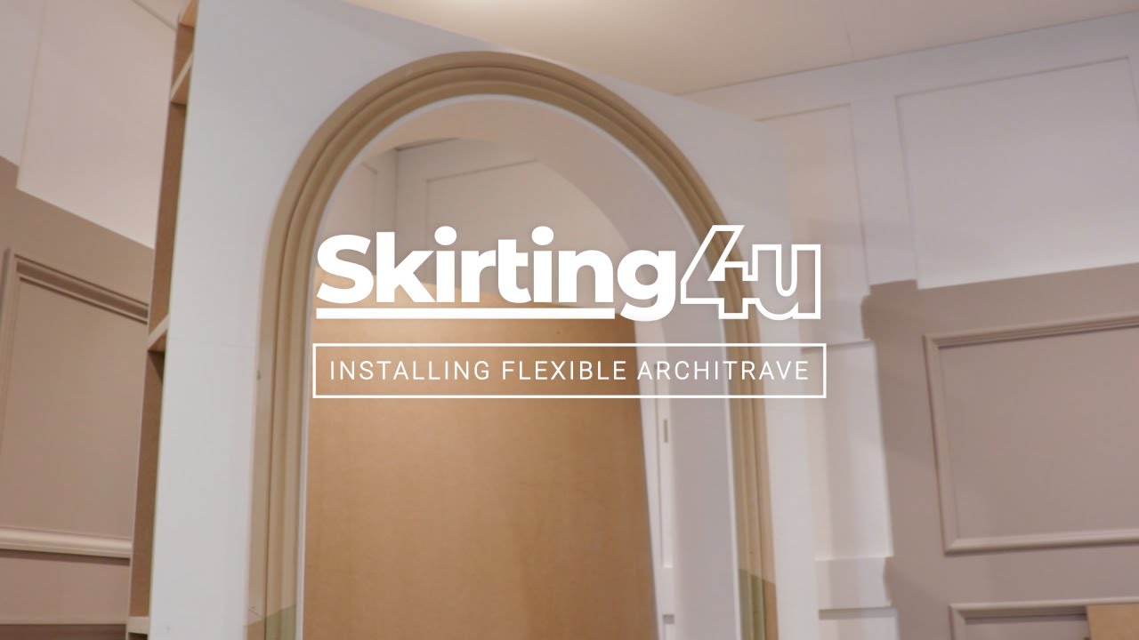 How to fit flexible architrave to an archway | Flexible moulding DIY ...