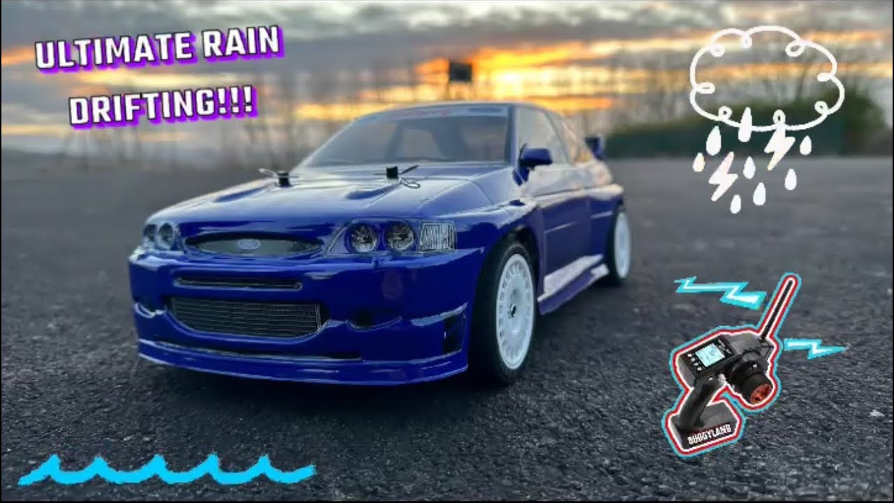 Ultimate Rain Drifting! With the Tamiya TT02 Ford Escort Cosworth ...