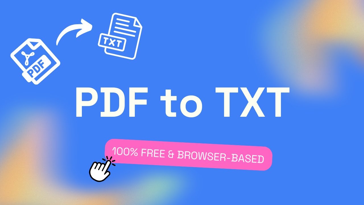 How To Convert PDFs To TXT Files - YouTube