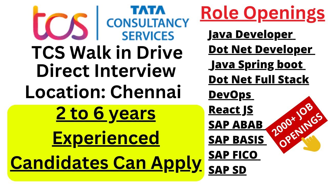 TCS job vacancy 2023 | TCS Recruitment 2022 for Freshers | TCS nqt 2023 ...