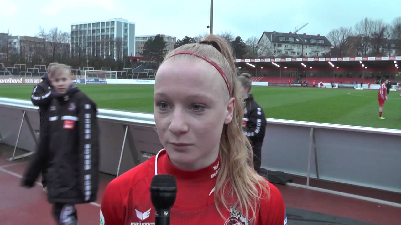 Anna Gerhardt nach 1.FC Köln - VfL Wolfsburg auf 13.12.2015 - YouTube