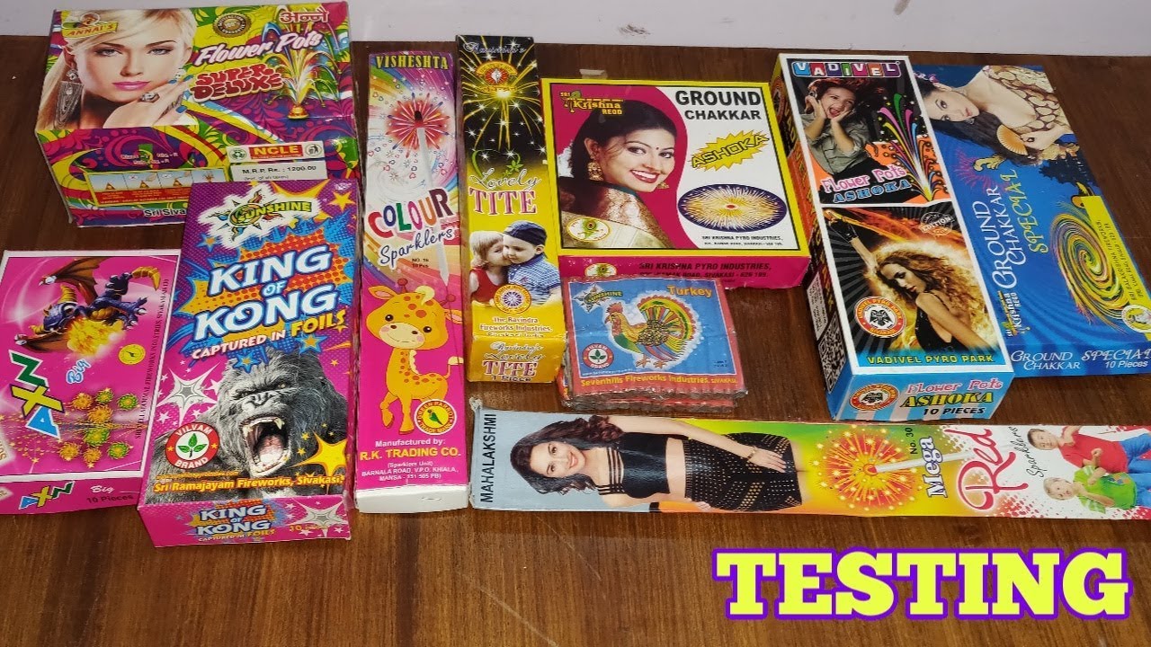 Different Types of Fireworks Testing | New and Unique Firecrackers ...