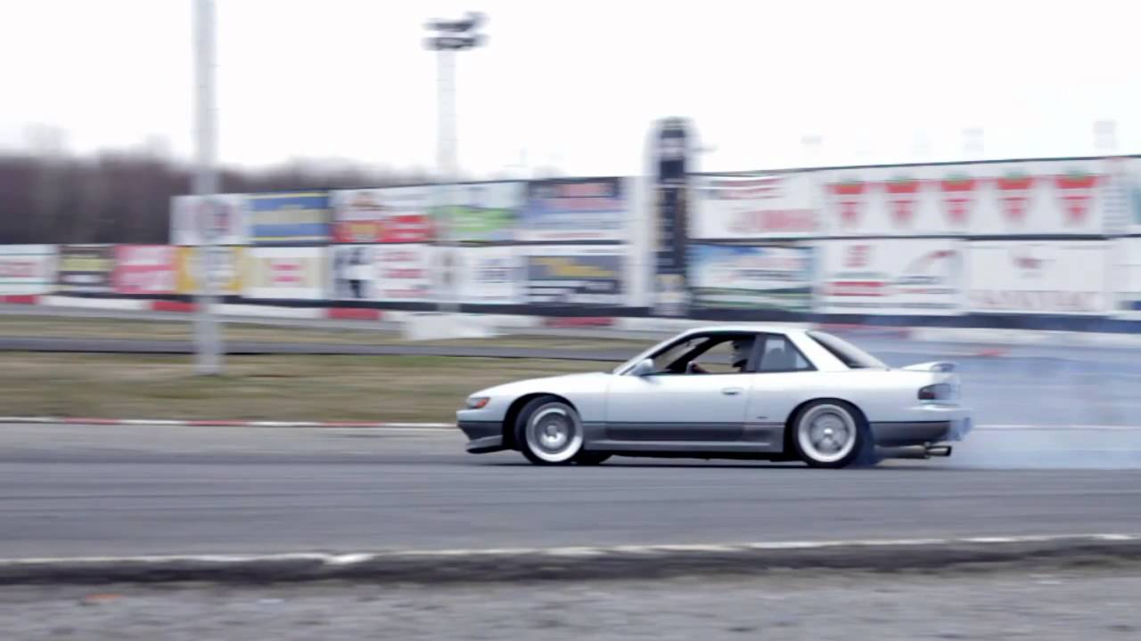 Super Slow Motion 01 - Clean Ass Nissan Silvia S13 Drifting - YouTube