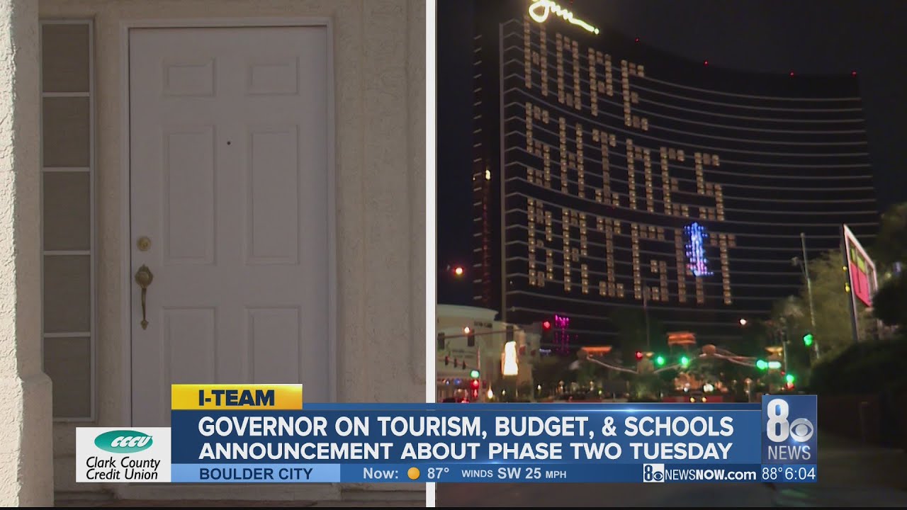 Governor Sisolak sets June 4 target date to reopen Nevada casinos - YouTube