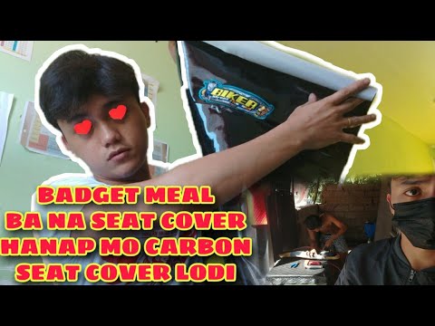 SIKRETONG CARBON SEAT COVER | BADGET MEAL NA QUALITY PA | TEAM KALAYAS - YouTube