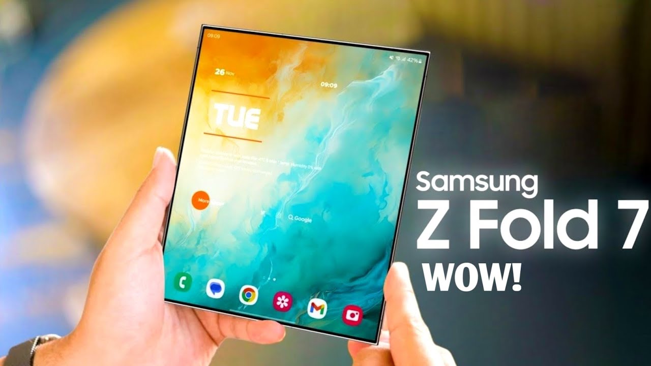 Samsung Galaxy Z Fold 7 -FIRST HANDS ON VIDEO!! - YouTube
