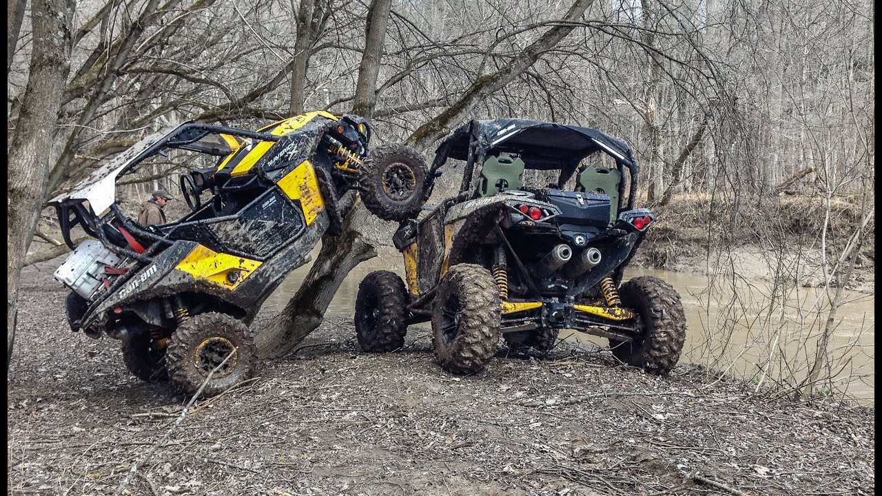 SXS Ravine Ride - Part 1 - Polaris RZR's + Can-Am Maverick's Trail ...