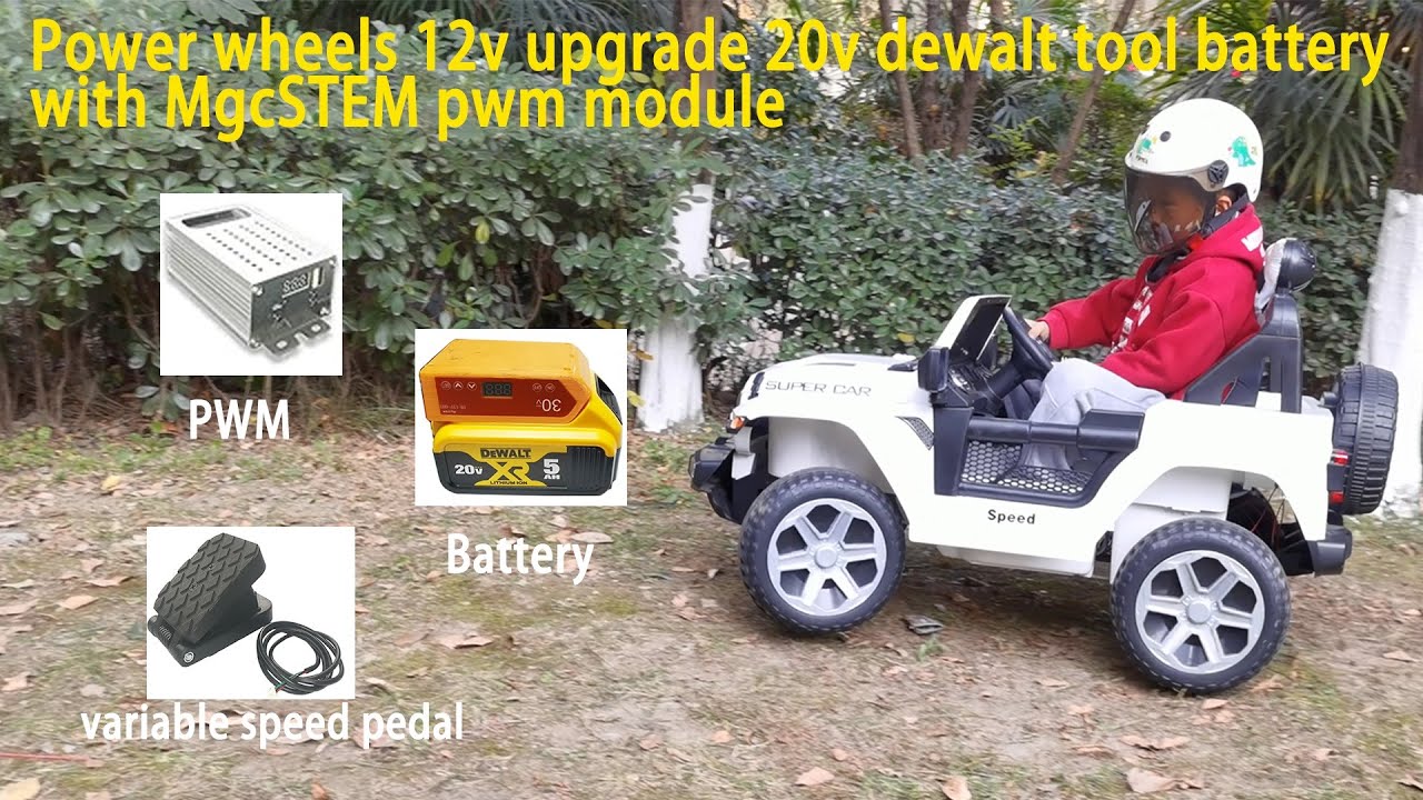 Power wheels upgrade with variable speed pedal and LVP(Low-voltage ...