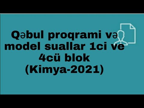 Qebul proqrami ve model suallar 2021