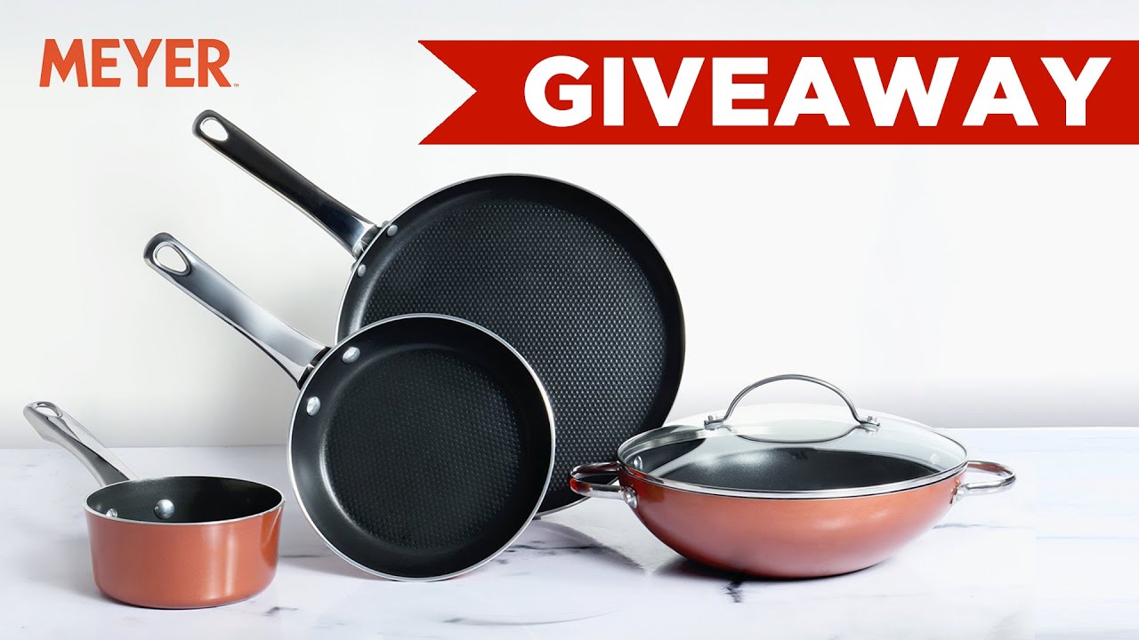 HUGE MEYER GIVEAWAY FOR 3 LUCKY WINNERS | NON-STICK COOKWARE SET ...