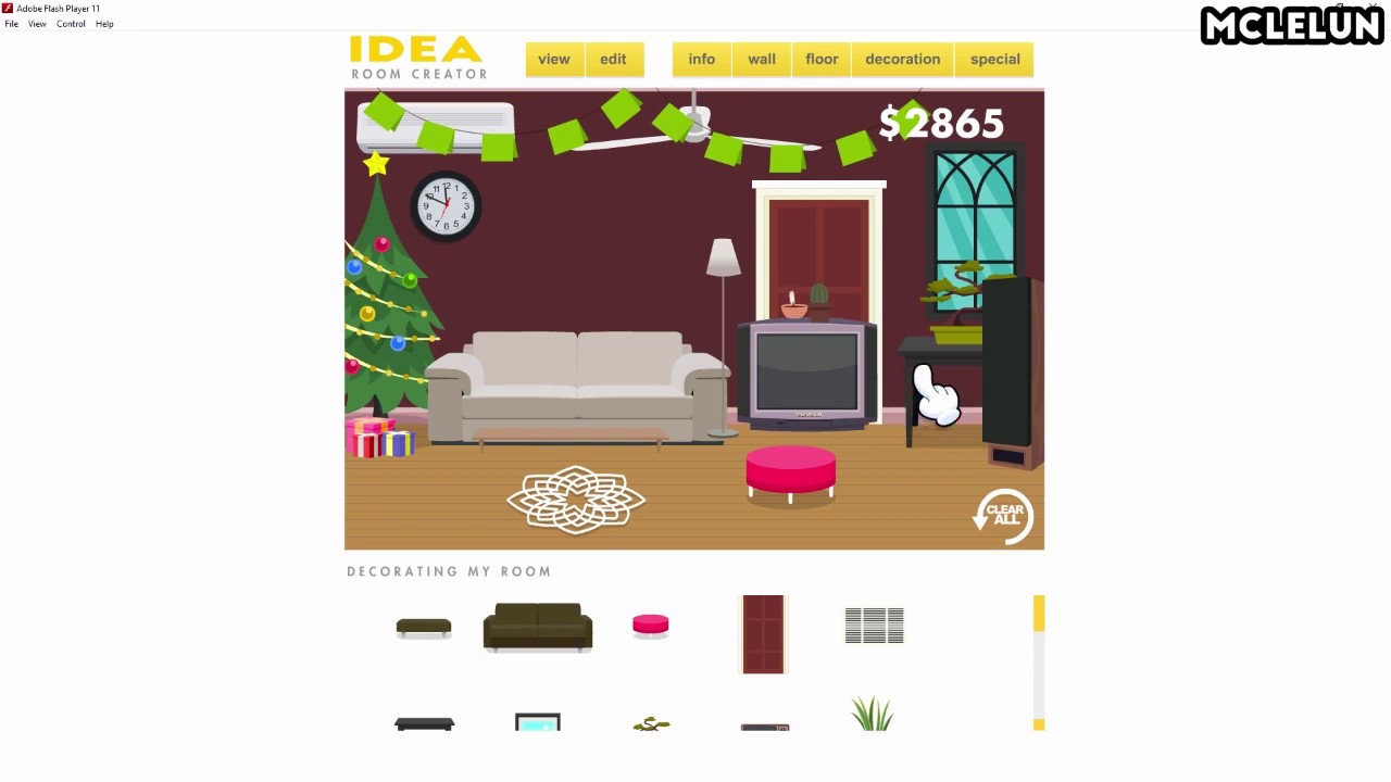 Adobe Flash - 2D Room Decorator Designer - YouTube