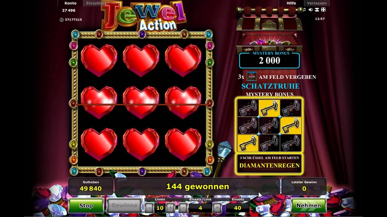 Jewel Action online spielen Novomatic - YouTube