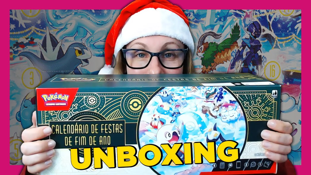 Natal Pokémon UNBOXING Calendário de Festas de Fim de Ano | Pokémon TCG ...