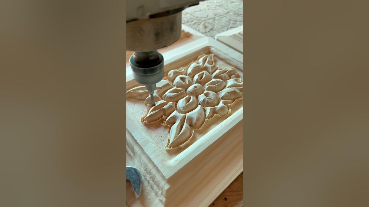 See how CNC Router Machines clean 2.5D Design#short - YouTube