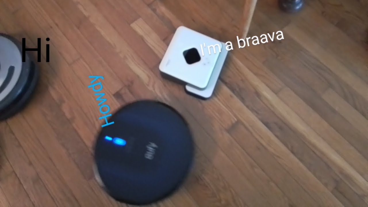 (roomba party) braava quits addition - YouTube