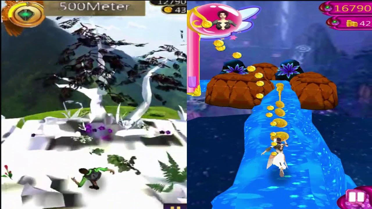 Ultimate Jungle Run OZ vs Princess Run Temple Dragon Escape - YouTube