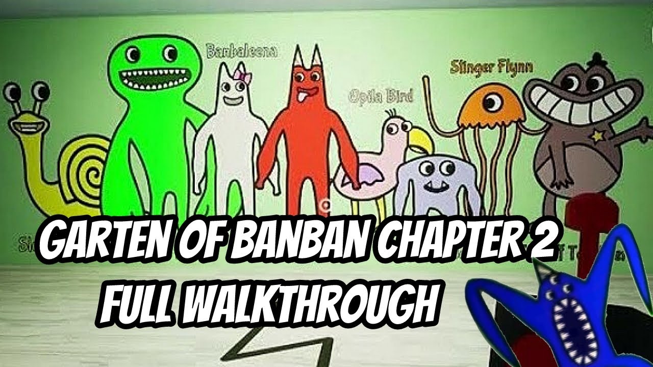Garten of Banban chapter 2 no commentary walkthrough - YouTube