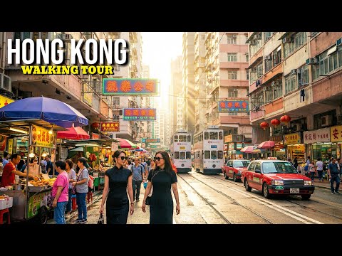 Hong Kong Walking Tour 4K 🇭🇰 City Walk & Street Life